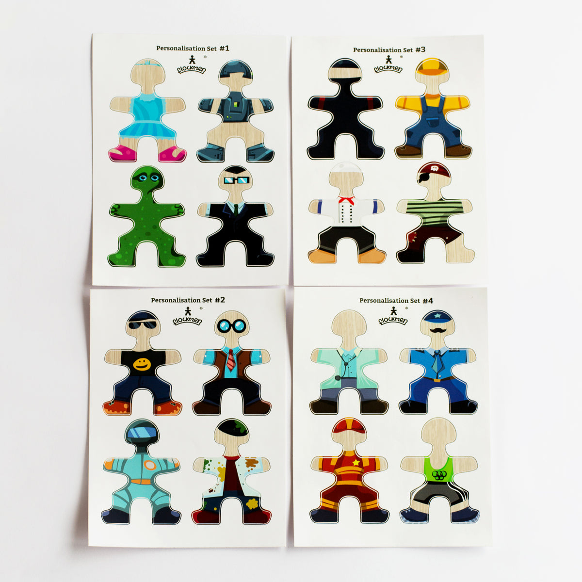 Flockmen - Personalisation Sticker Set